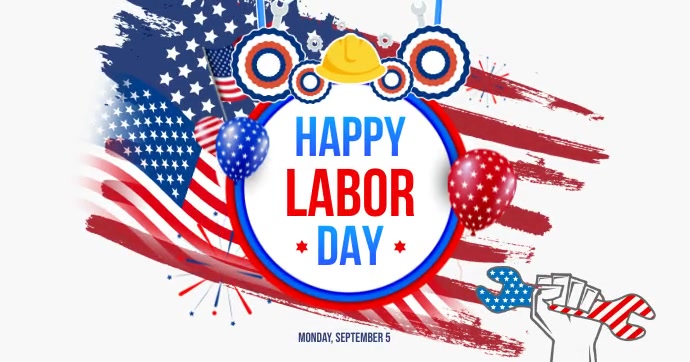 Happy Labor day USA Facebook shared image Template | PosterMyWall