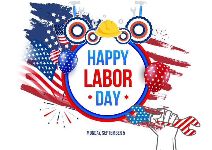 Plantilla de Feliz Día Del Trabajo Usa Postal | PosterMyWall