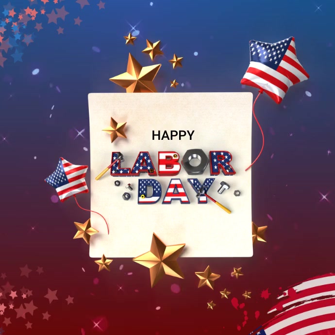 Happy Labor day Video ad Template | PosterMyWall
