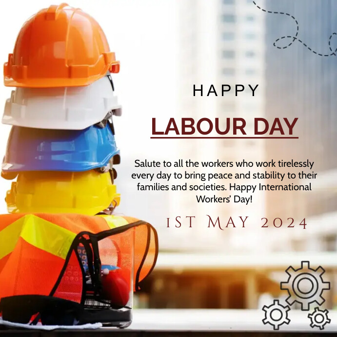 Modèle Happy labour day 1st May | PosterMyWall