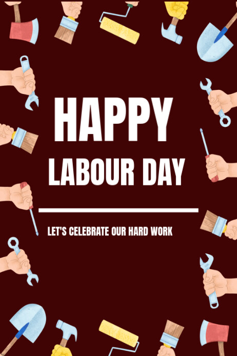 HAPPY LABOUR DAY Template | PosterMyWall