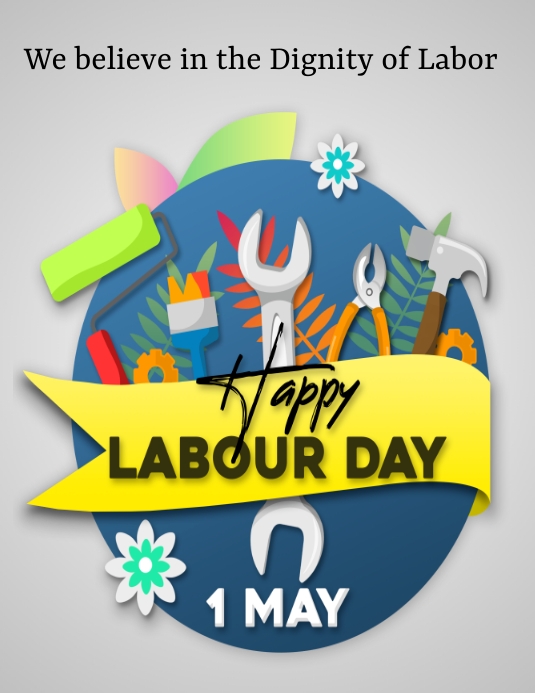 happy labour day Template | PosterMyWall