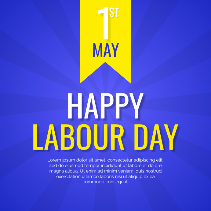 happy labour day flyer Template | PosterMyWall