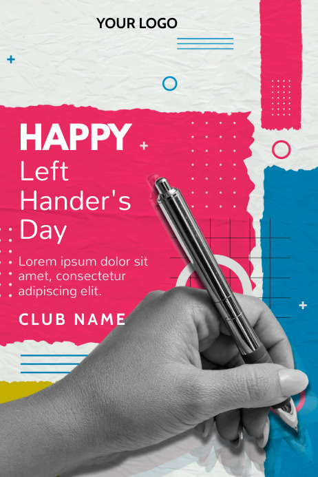 Happy left harder's day poster, Event flyer Template | PosterMyWall
