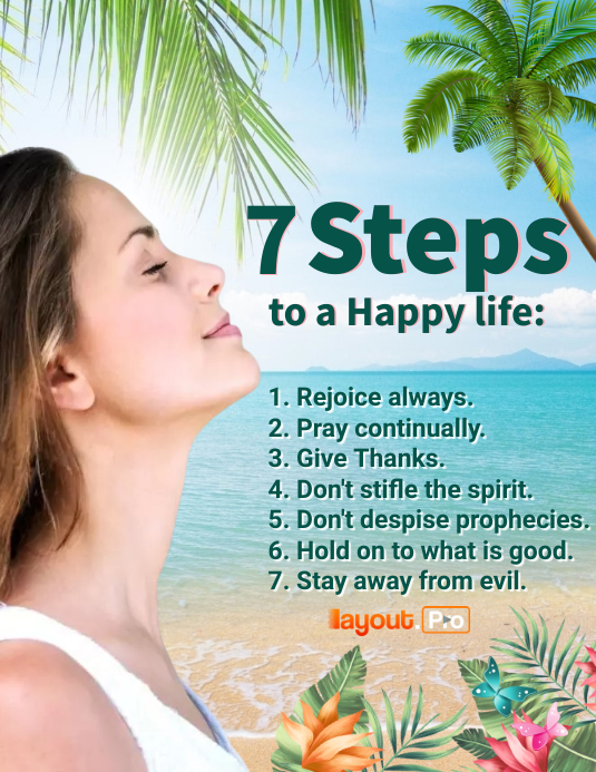 Plantilla de Happy Life | PosterMyWall