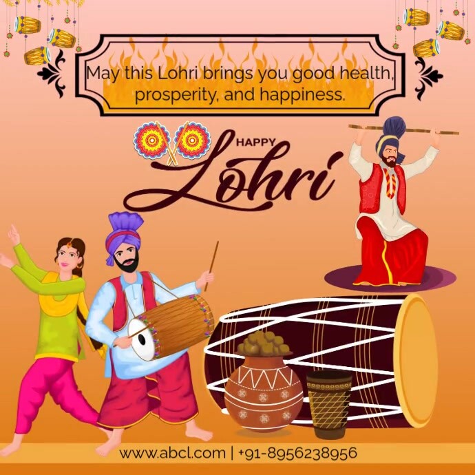 happy lohri (1) Template | PosterMyWall