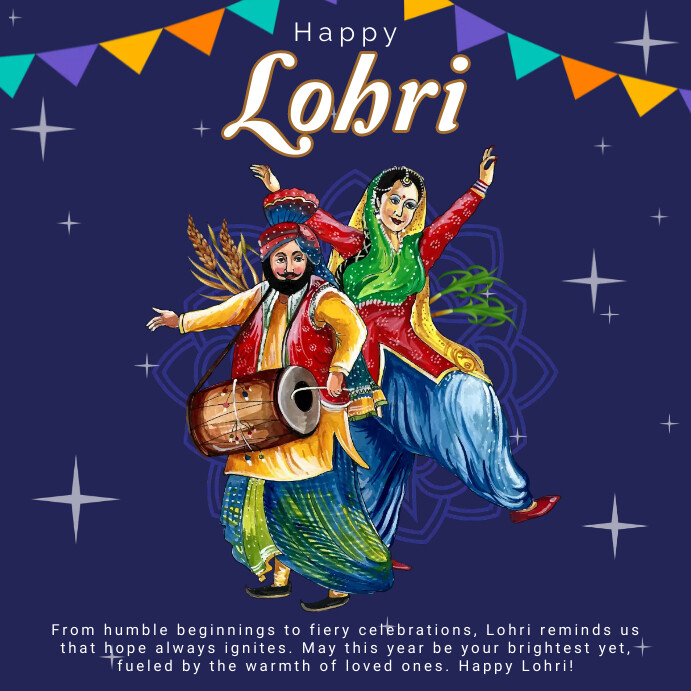 Happy Lohri Template | PosterMyWall