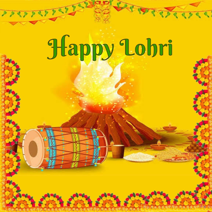 happy lohri Template | PosterMyWall