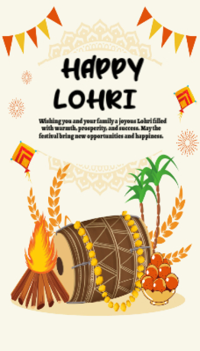 Happy Lohri template 2026 | PosterMyWall