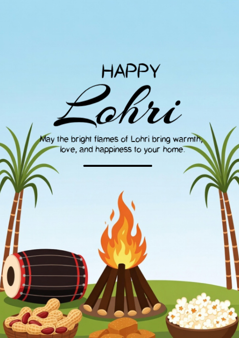 Plantilla de Happy lohri template 2026 | PosterMyWall