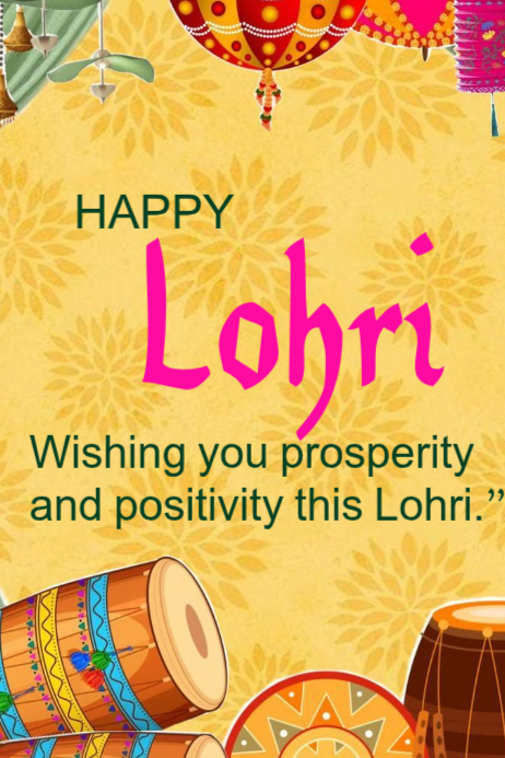 Copy of Happy lohri template 2026 | PosterMyWall