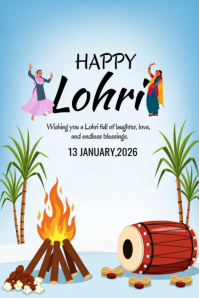 Happy lohri template 2026 | PosterMyWall