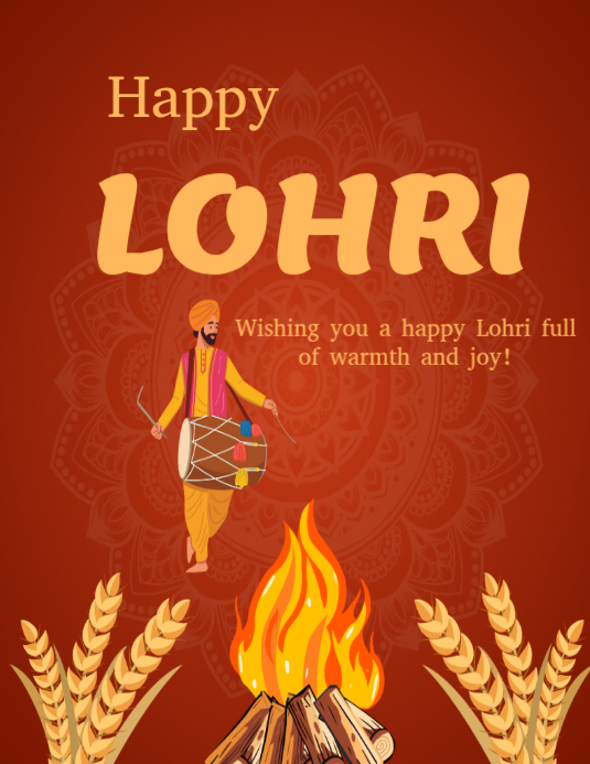 Happy Lohri template 2026 | PosterMyWall