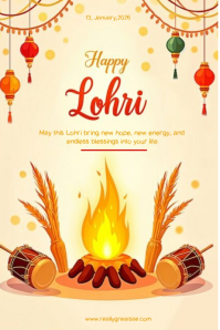 Happy Lohri template 2026 | PosterMyWall