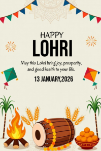 Happy lohri template 2026 | PosterMyWall