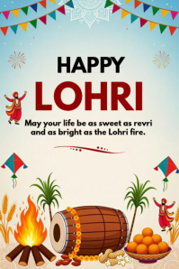 Happy lohri template 2026 | PosterMyWall