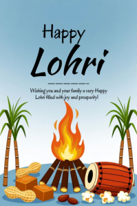 Happy lohri template 2026 | PosterMyWall