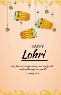 Happy Lohri template 2026 | PosterMyWall