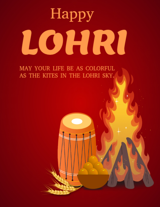 Happy Lohri template 2026 | PosterMyWall