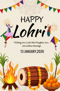 Happy lohri template 2026 | PosterMyWall