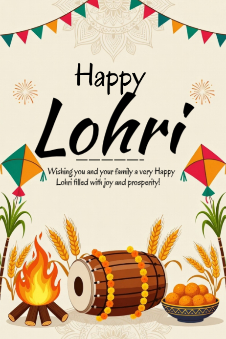 Happy lohri template 2026 | PosterMyWall