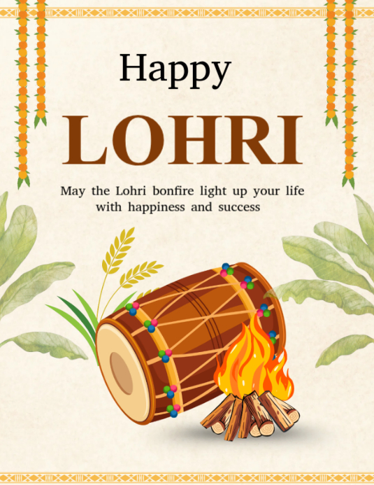 Happy Lohri template 2026 | PosterMyWall