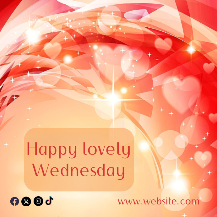 Happy lovely Wednesday Instagram Post Template | PosterMyWall