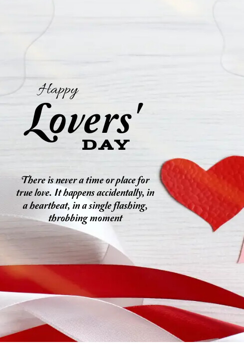 Plantilla de Happy lovers day | PosterMyWall