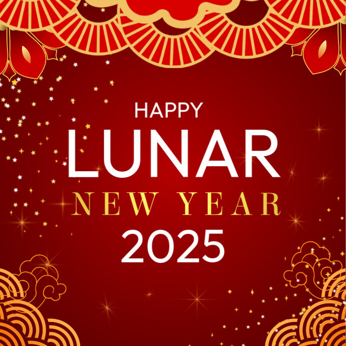 Happy Lunar New Year 2025 Template | PosterMyWall
