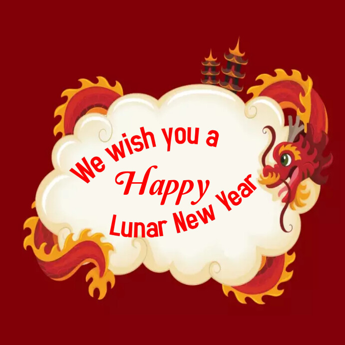 Happy lunar new year Template | PosterMyWall