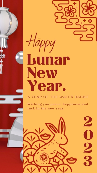 Happy Lunar New Year Template | PosterMyWall
