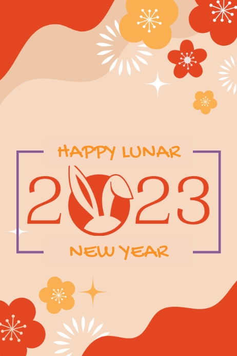 Happy Lunar New Year Template | PosterMyWall