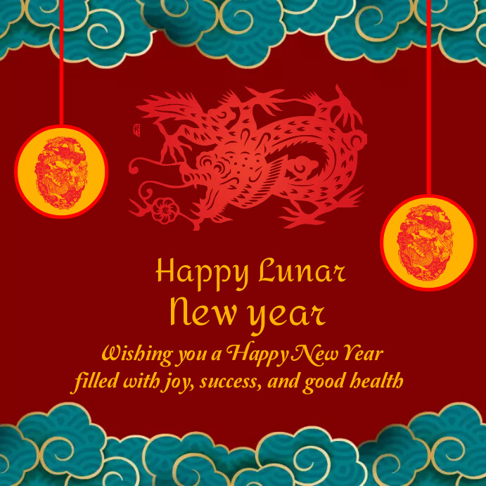 Happy lunar new year Template | PosterMyWall