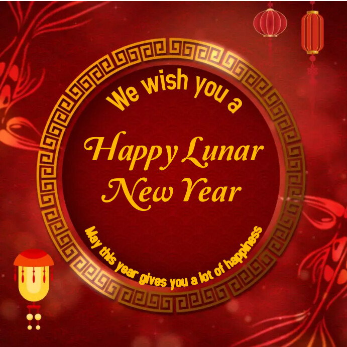 Happy lunar new year Template | PosterMyWall