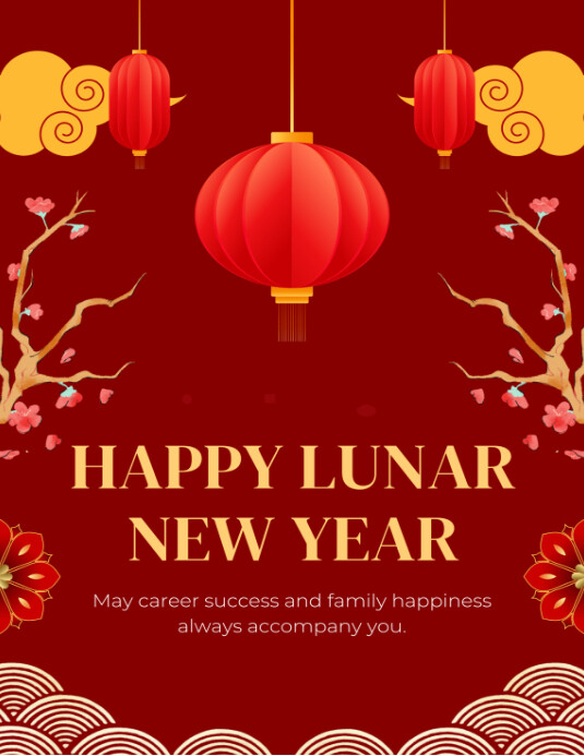happy lunar new year Template | PosterMyWall