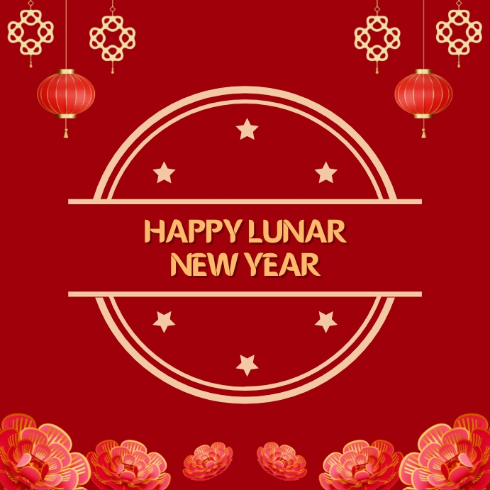 Plantilla de Feliz año Nuevo Lunar | PosterMyWall
