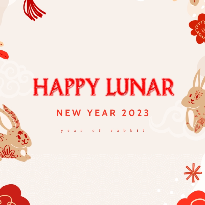 Happy Lunar New Year Template | PosterMyWall