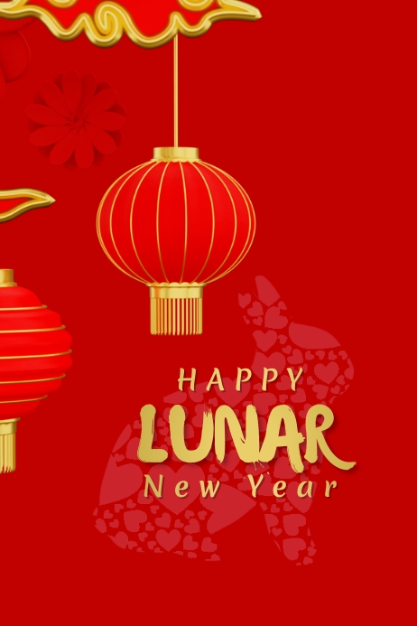 Happy Lunar New Year Template | PosterMyWall