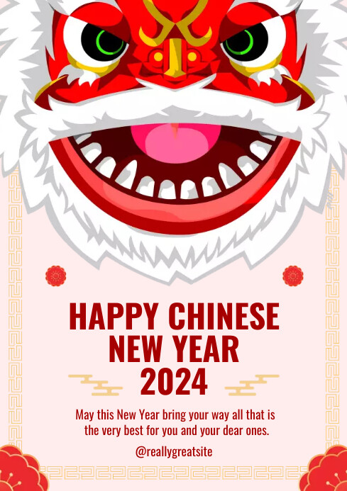 Copy of Happy Lunar New Year dragon 2024 | PosterMyWall