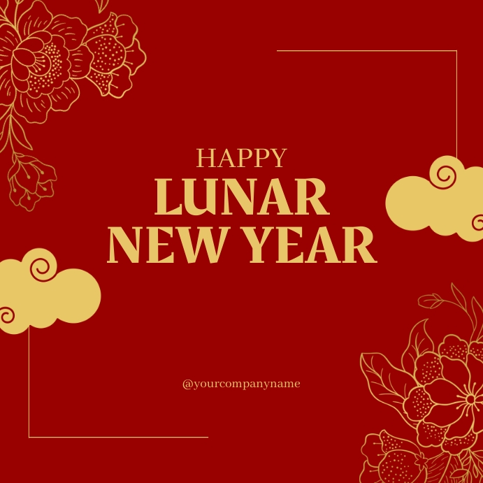 Happy Lunar New Year Instagram Post Template | PosterMyWall