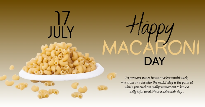 Plantilla de Tarjeta de Felicitación de Feliz Día de Macarrones ...