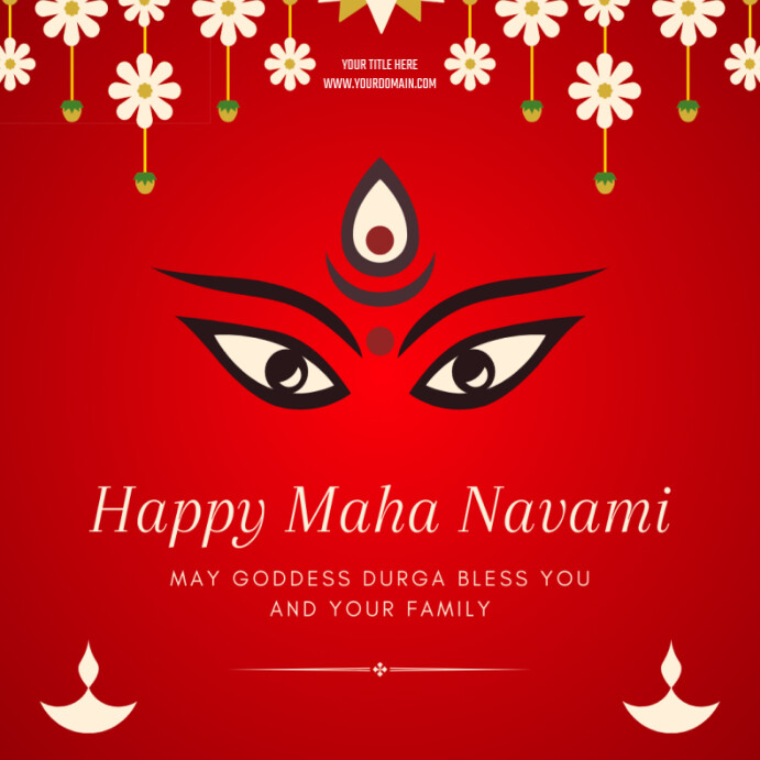 Happy Maha Navami Template | PosterMyWall