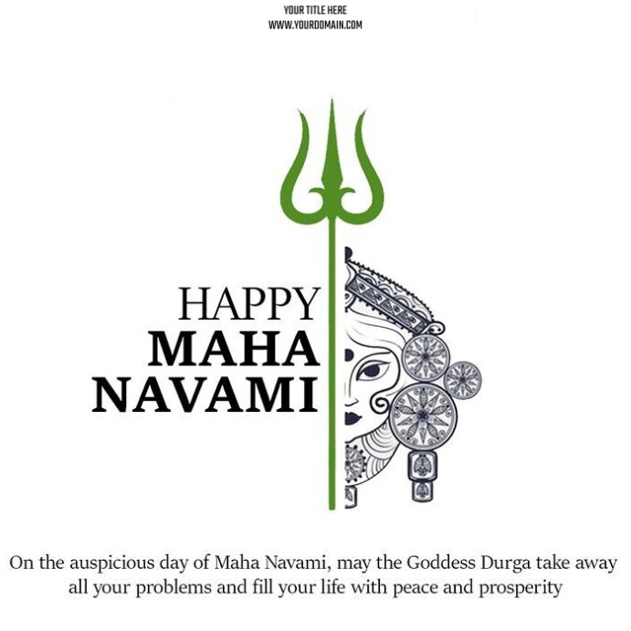 Happy Maha Navami Template | PosterMyWall