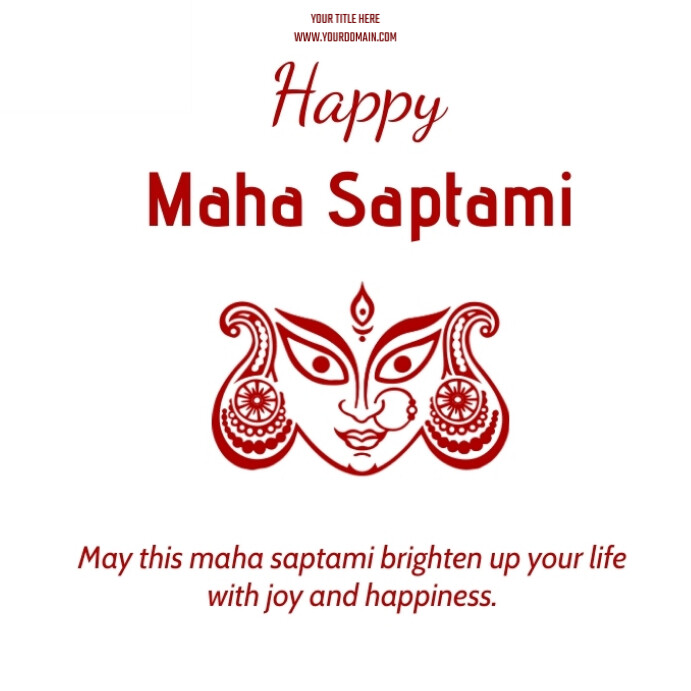 Happy Maha saptami Template | PosterMyWall