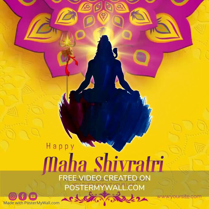 Happy Maha Shivratri Template | PosterMyWall