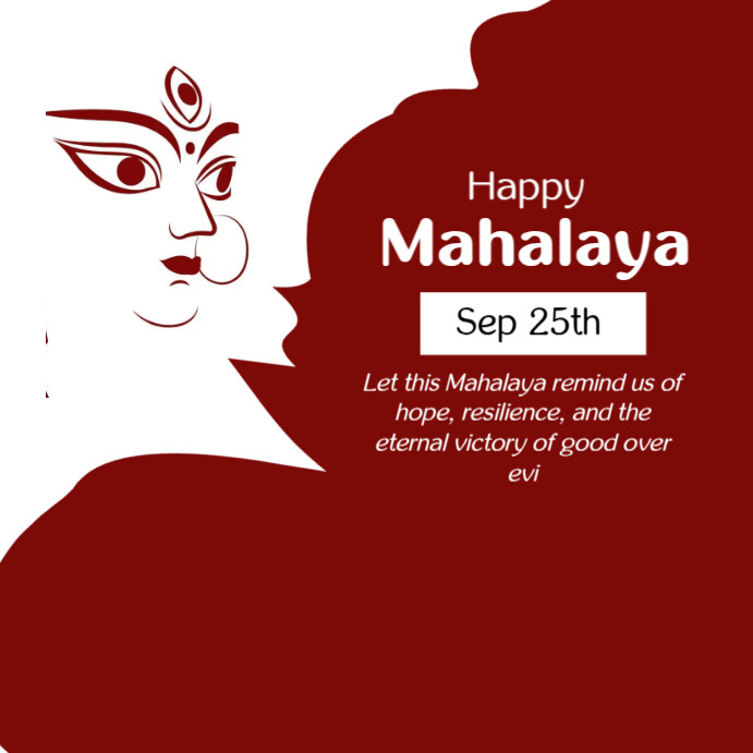 happy mahalaya Template | PosterMyWall