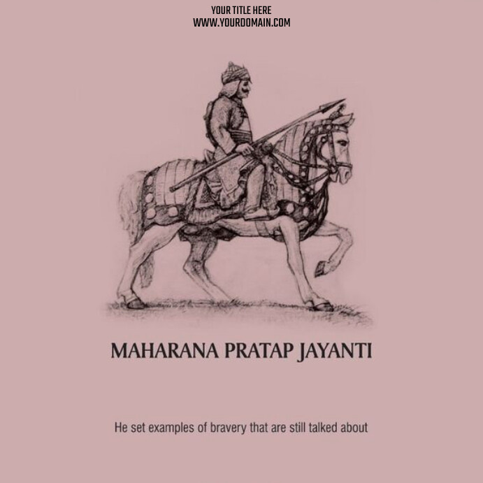 Happy Maharana Partap Jayanti Template | PosterMyWall