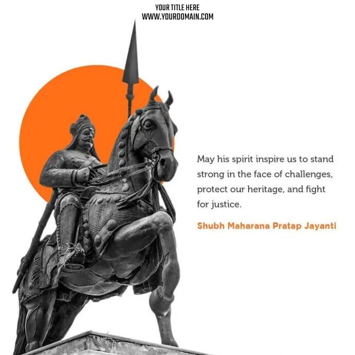 Happy Maharana Pratap jayanti Template | PosterMyWall