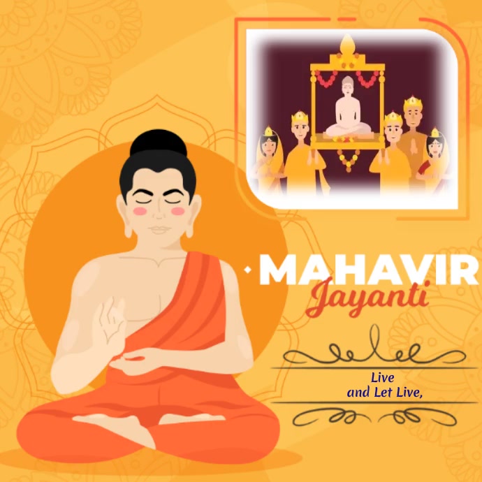 Copy of Happy Mahavir Jayanti wishes Template | PosterMyWall