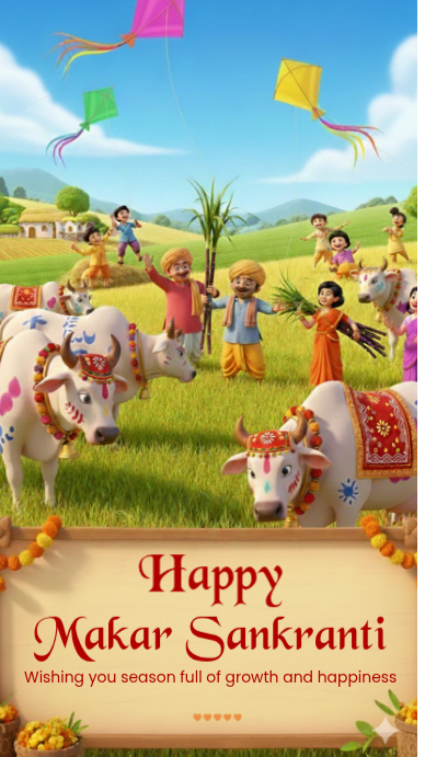 Happy Makar Sankranti Template | PosterMyWall